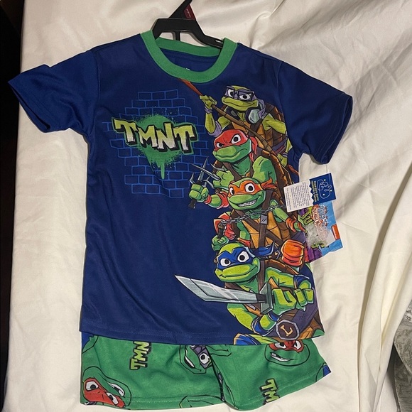 Nickelodeon | Pajamas | Nickelodeon Tmnt Blue And Green Pajama Set ...